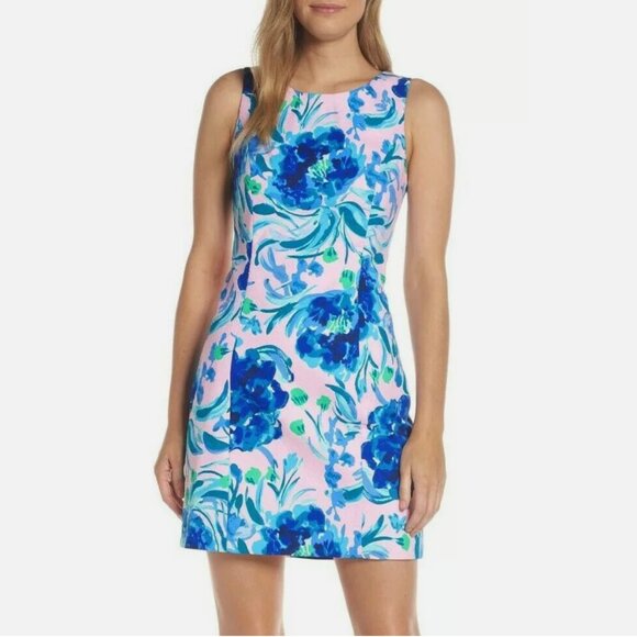 Lilly Pulitzer | Dresses | Lilly Pulitzer Mila Stretch Pink Tropics ...
